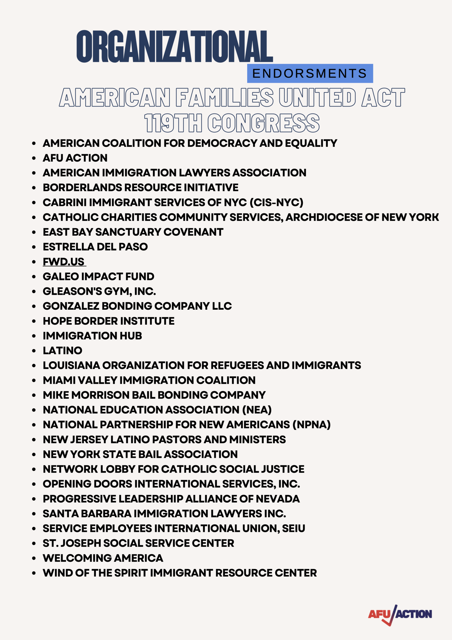 American Families United Act 2025